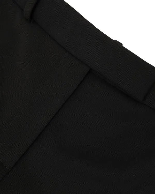 REISS Gabi Wide Leg Trousers - Black