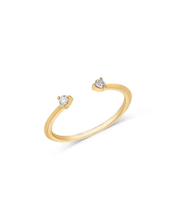 MOON & MEADOW 14k Yellow Lab Grown Diamond Cuff Ring - Gold