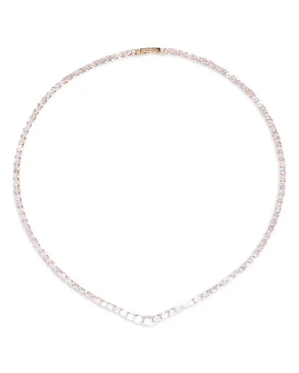 Maje Cascade Diamante Necklace - Gold
