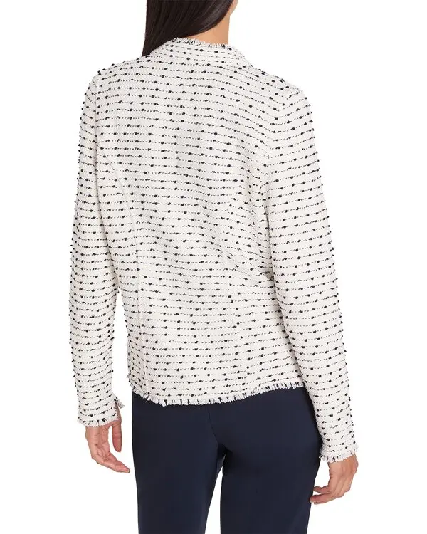 NIC+ZOE Textured Weave Jacket - Cream Multi