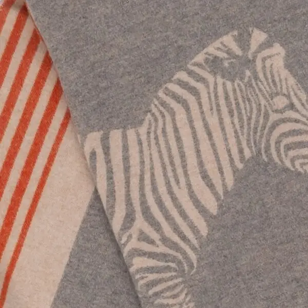 PRINCE OF SCOTS Savanna Equestrian Reversible Merino Wool Throw