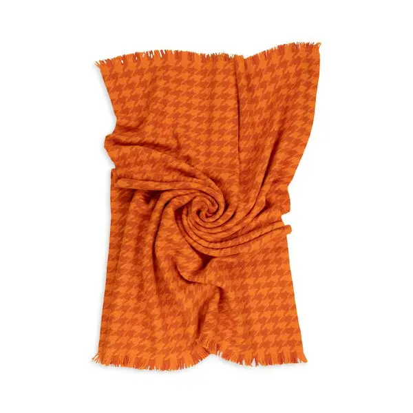 PRINCE OF SCOTS Houndstooth Naturally Weighted Wool Throw