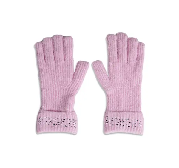 Ted Baker London Embellished Beanie & Gloves Set - Rose