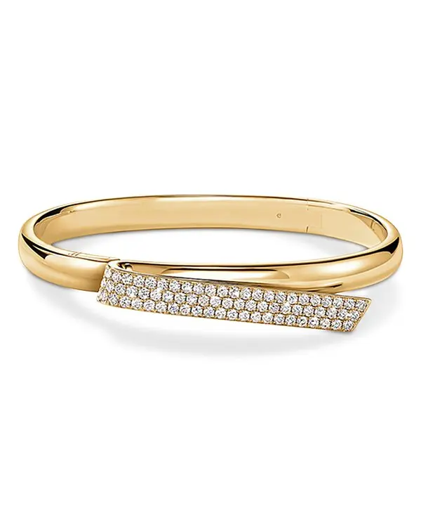 Hearts On Fire 18k Yellow Diamond Bangle Bracelet - Gold