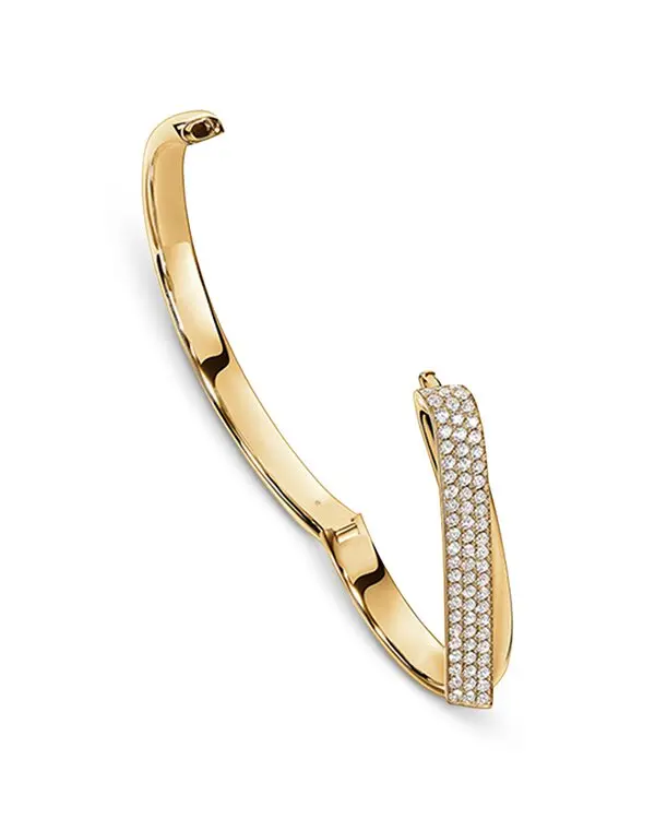 Hearts On Fire 18k Yellow Diamond Bangle Bracelet - Gold