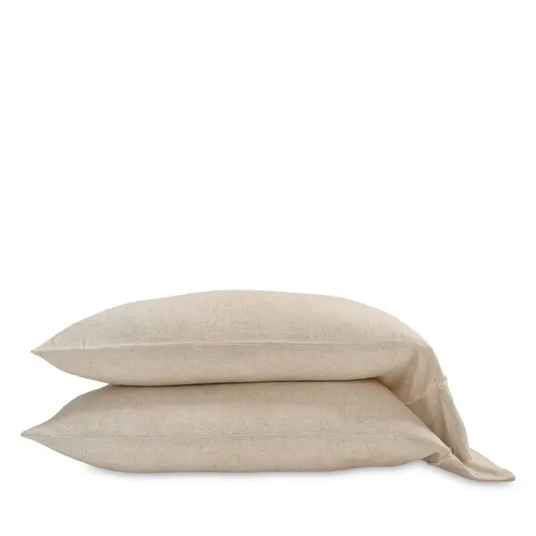 POM POM AT HOME Remi Linen Blend Frayed Sheet Set, Twin - Natural
