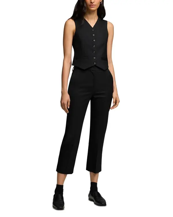 ARGENT Cropped Straight Trousers