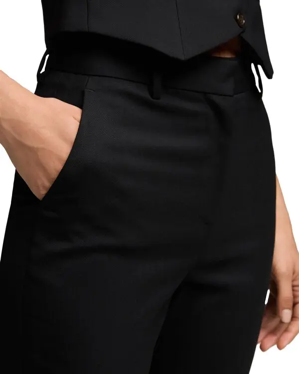ARGENT Cropped Straight Trousers