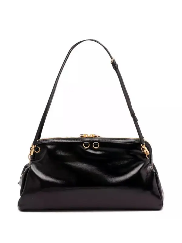 Miu Miu Leather Shoulder Bag - Black | Editorialist