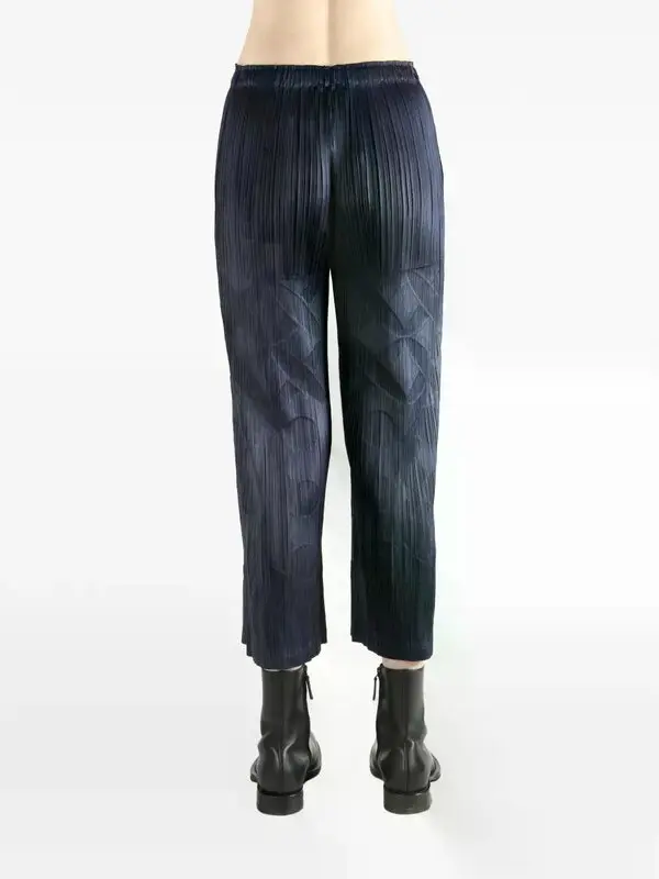 Issey Miyake Pleated Patterned Trousers