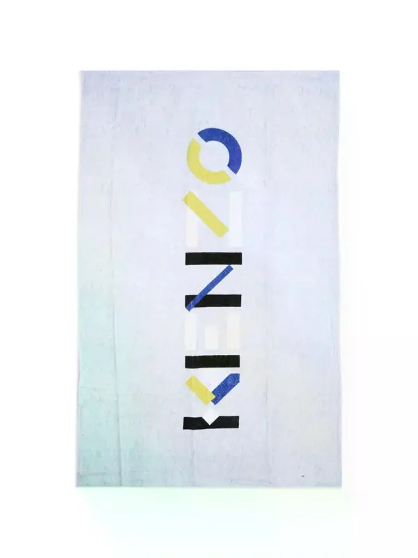 Kenzo Geometric Logo Keyring - White
