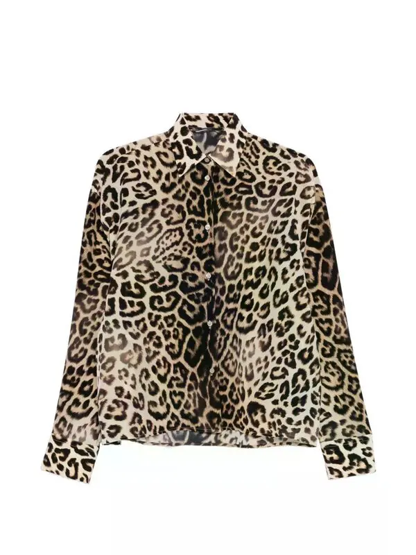 Ermanno Scervino Leopard-print Button-down Shirt