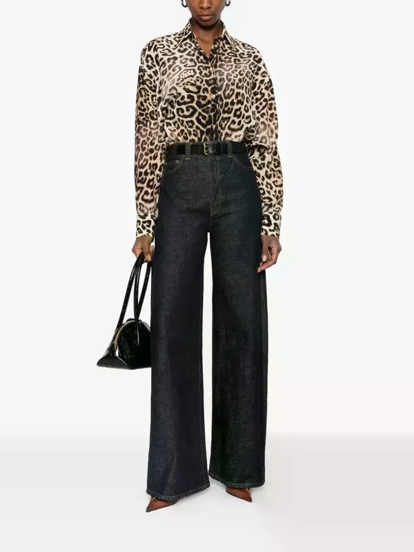 Ermanno Scervino Leopard-print Button-down Shirt
