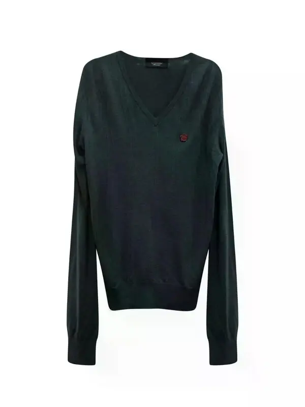 VIKTOR & ROLF VINTAGE V-neck Fine-knit Jumper