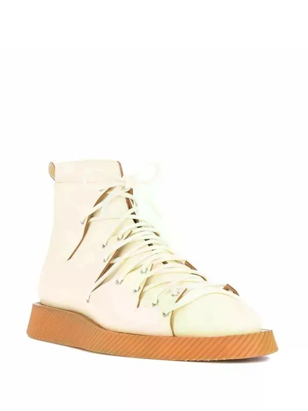 JIL SANDER Lace-up Leather Boots
