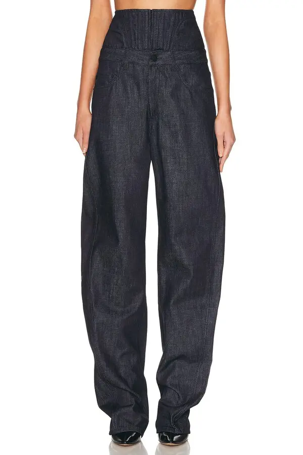 MUGLER Straight Leg Denim Pants