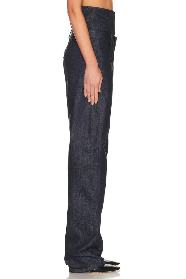 MUGLER Straight Leg Denim Pants