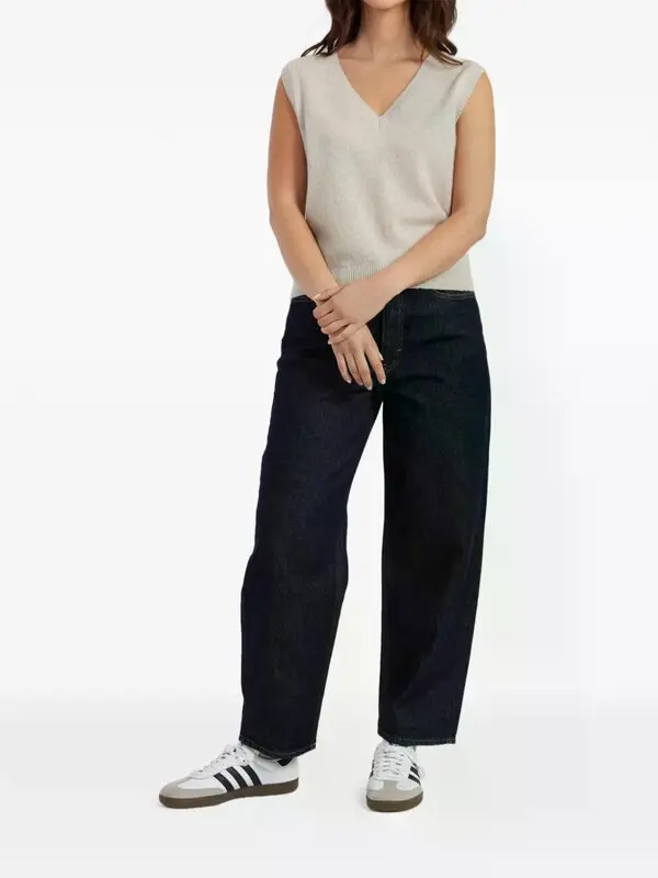 Chinti & Parker Cashmere V-neck Sleeveless Top - Neutrals