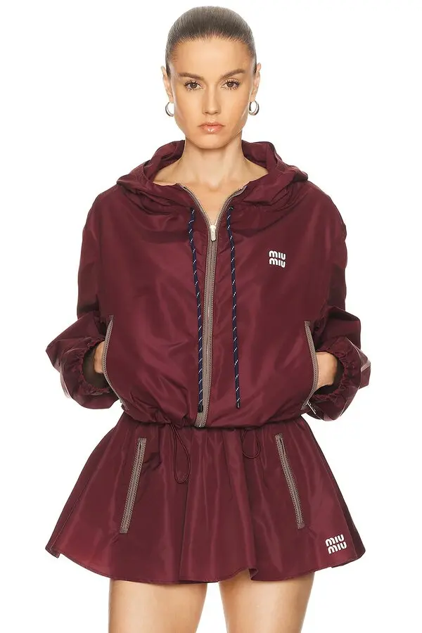 Miu Miu Cropped Track Jacket