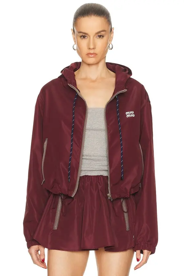 Miu Miu Cropped Track Jacket