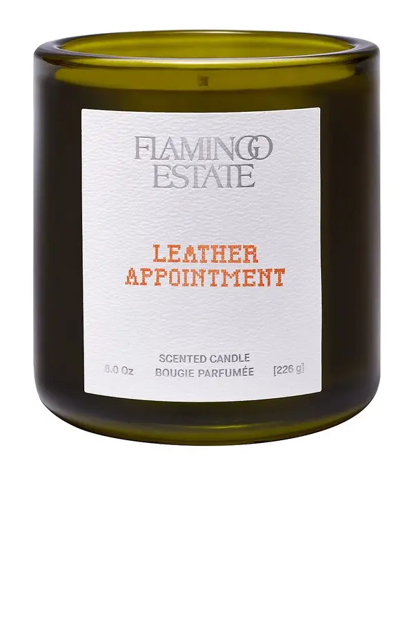 FLAMINGO ESTATE Leather Appointment 8oz Candle - N,a