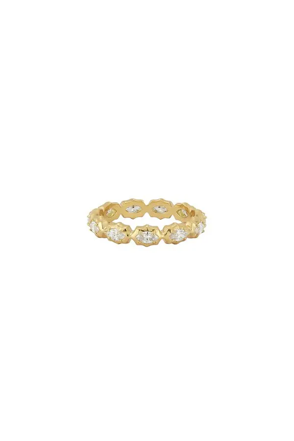 JADE TRAU Maverick Eternity Ring - 18k Gold