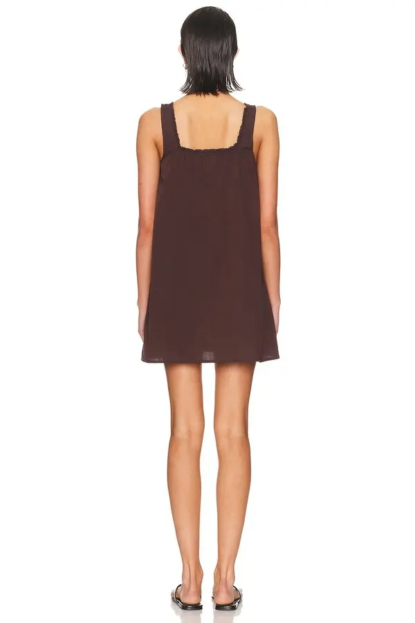 DEIJI STUDIOS Button Frill Mini Dress