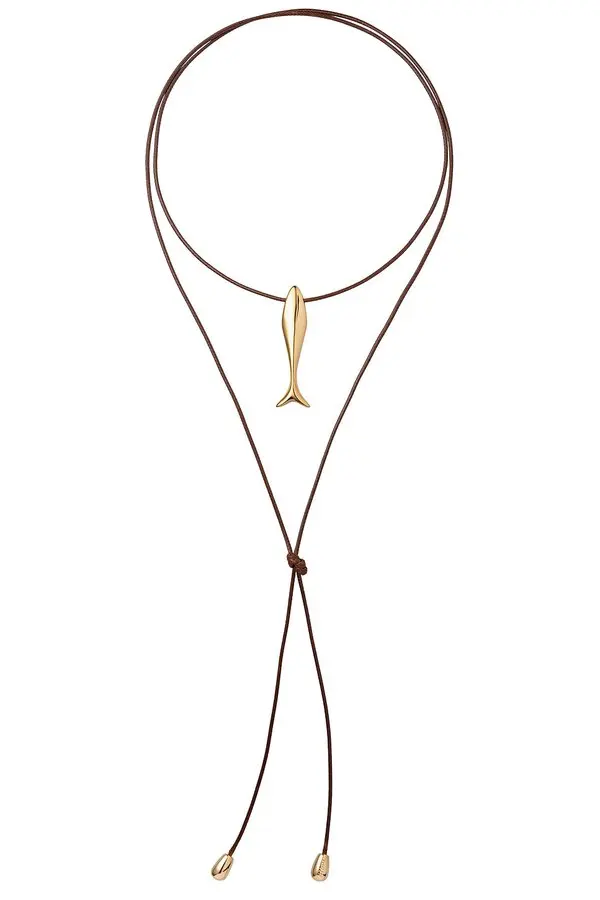 Éliou Minnow Wrap Necklace - Gold Plated