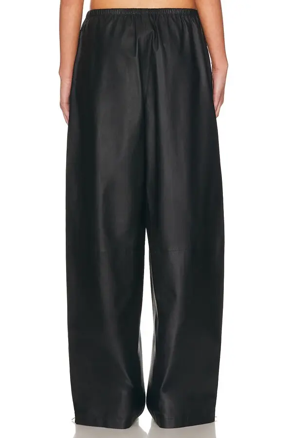 Alexander Wang Mid Rise Leather Track Pant