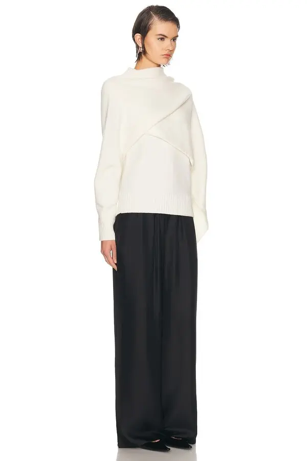A.L.C. Davin Shawl Sweater - Ivory