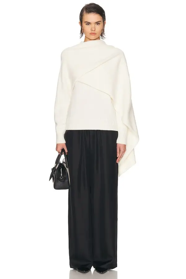 A.L.C. Davin Shawl Sweater - Ivory