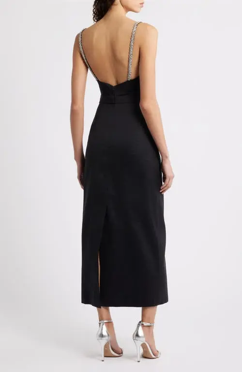 Acler Astonhall Rhinestone Cocktail Dress In Black - 25% Off | Editorialist