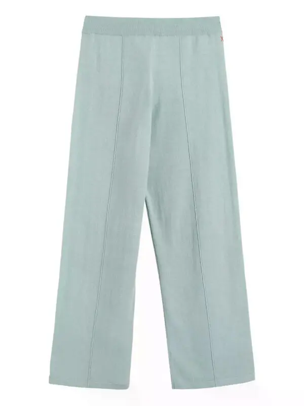 Chinti & Parker Dusty Mint Green Wide-leg Track Pants - Blue