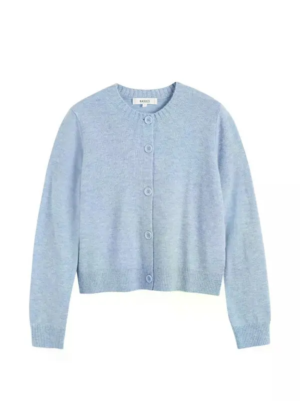 Chinti & Parker Crew-neck Button-up Cardigan - Blue