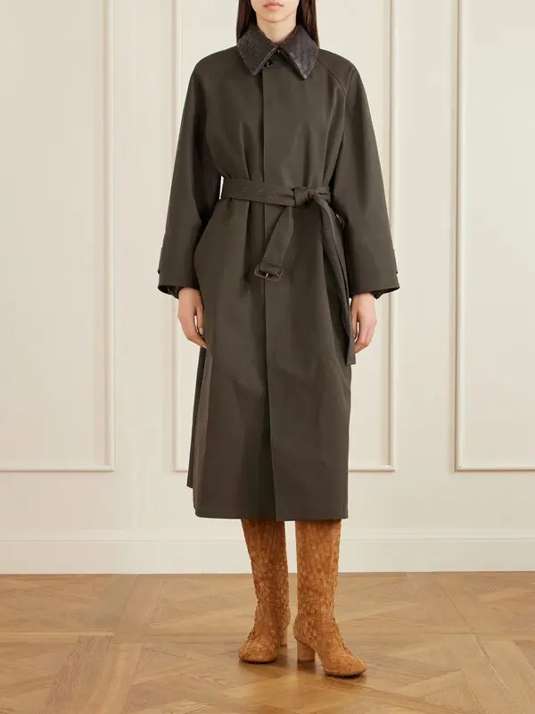 Bottega Veneta Atomic Intrecciato Suede Knee Boots - Brown