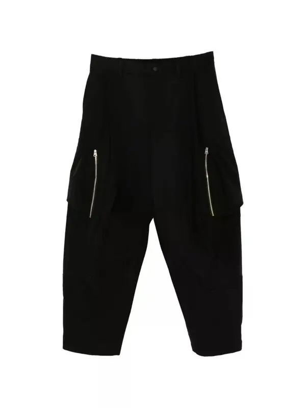 CROQUIS Tapered Trousers - Black