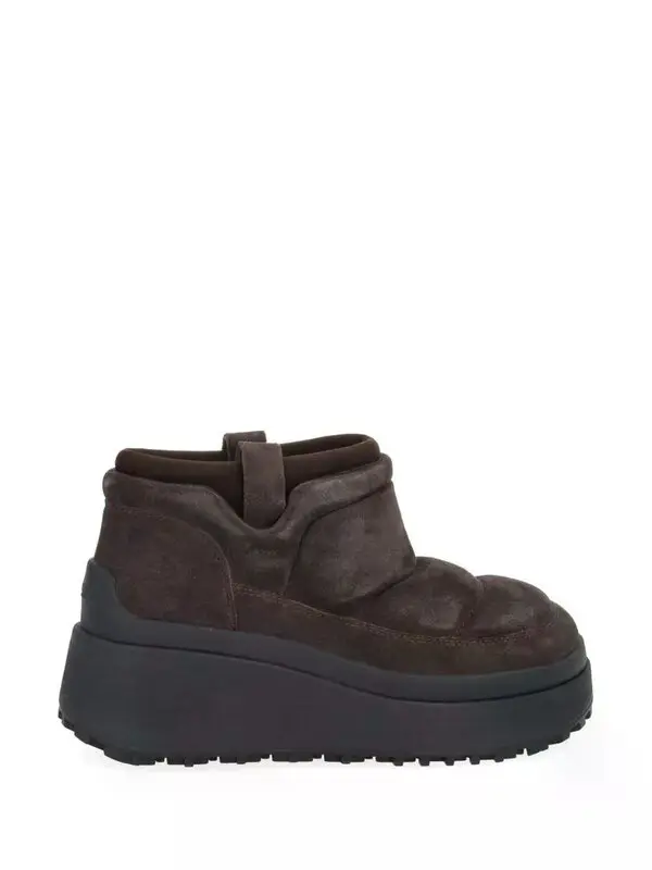 Ash Padded Platform Boots - Brown
