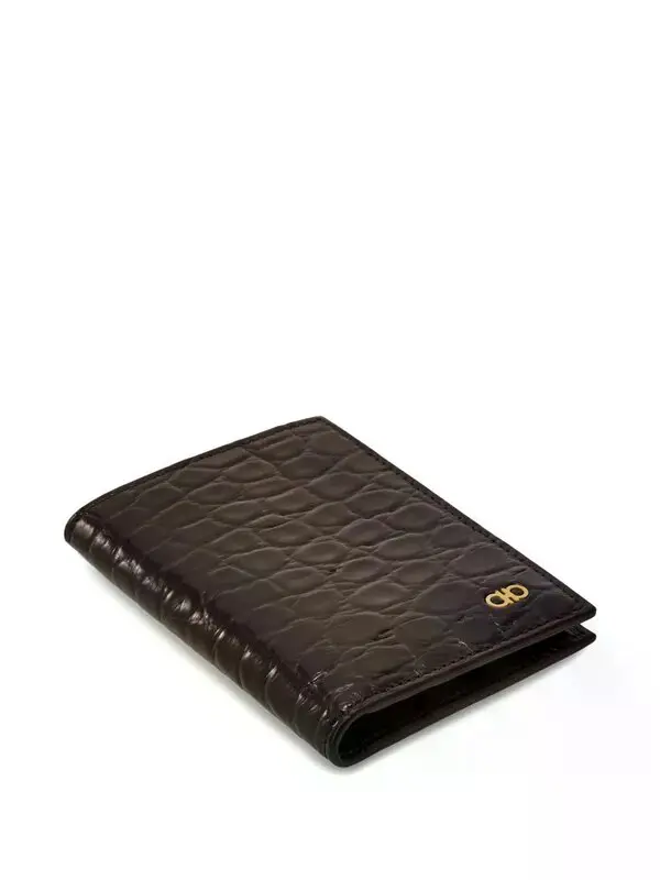 FERRAGAMO Gancini Alligator-leather Wallet