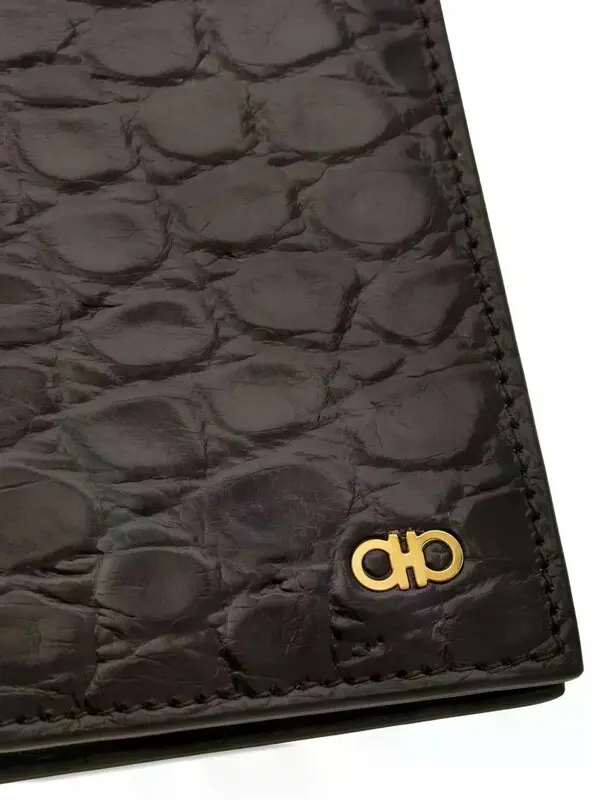 FERRAGAMO Gancini Alligator-leather Wallet
