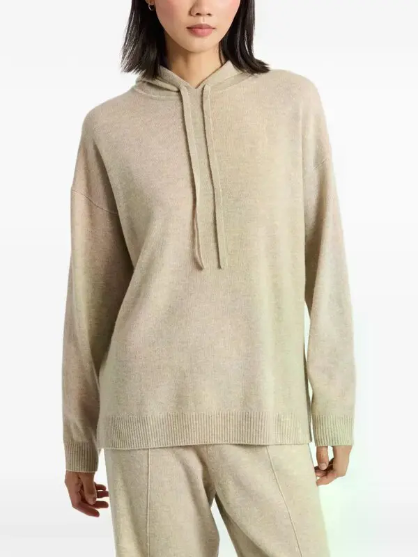 Chinti & Parker Hooded Wool Top - Neutrals