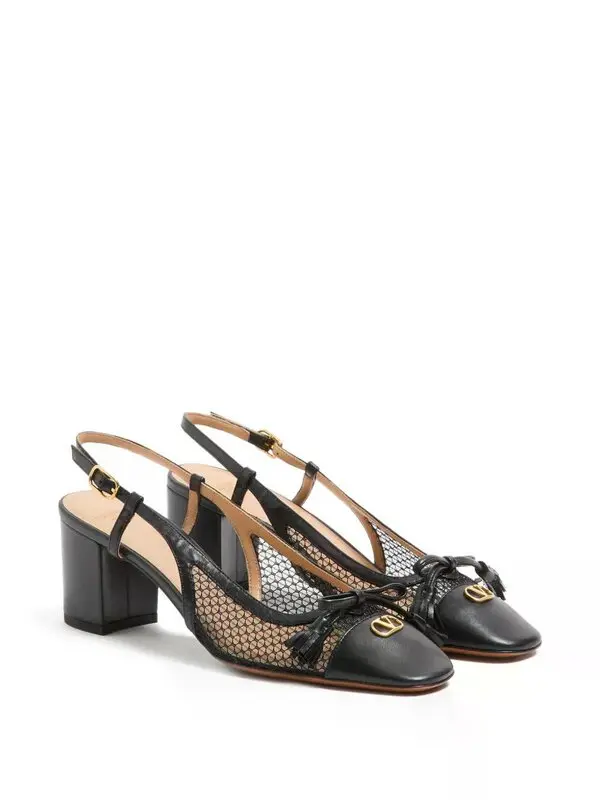Valentino Garavani Valet Du Roi Slingback Pumps - Black