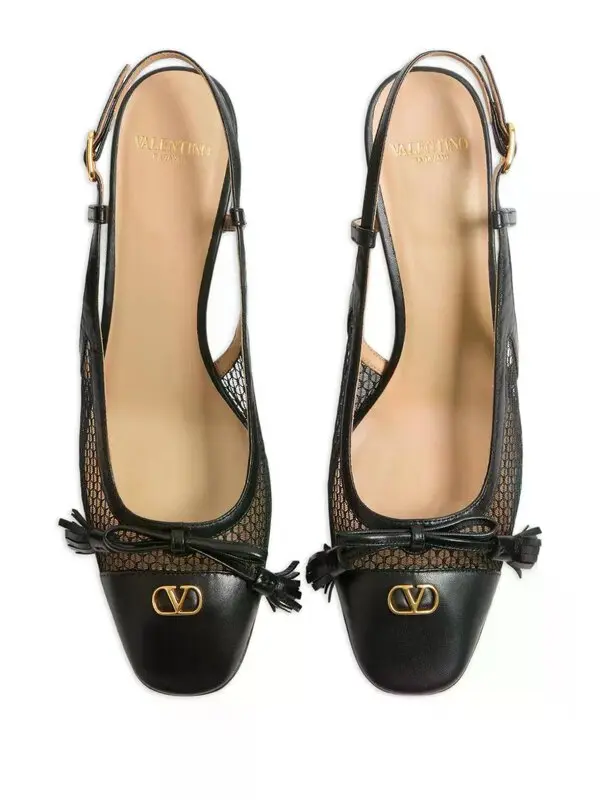 Valentino Garavani Valet Du Roi Slingback Pumps - Black