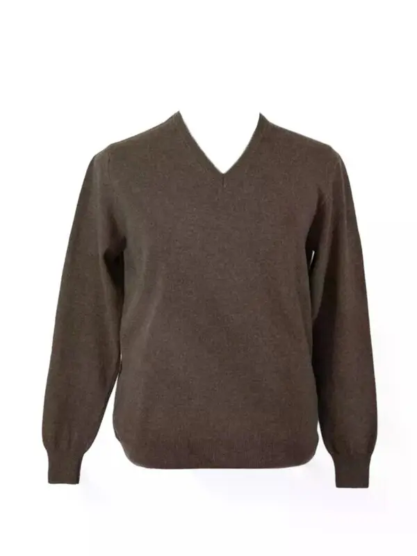 LOJA DAS MEIAS V-neck Sweater - Brown