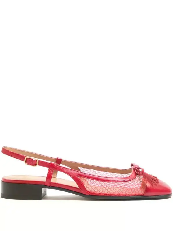 Valentino Garavani Valet Du Roi Slingback Ballet Flats - Red