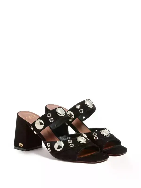 Valentino Garavani Studs Logo-plaque Sandals