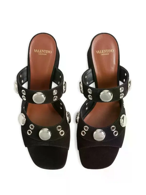 Valentino Garavani Studs Logo-plaque Sandals