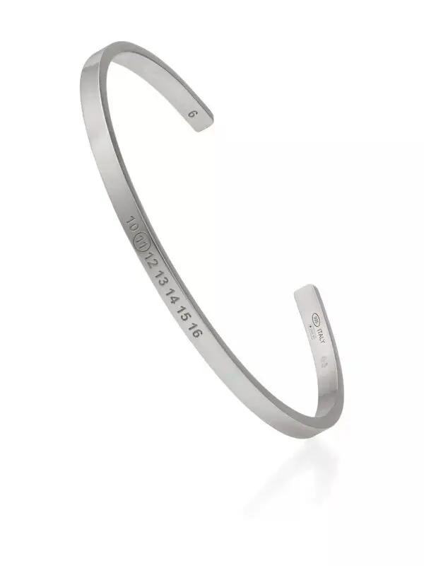 MAISON MARGIELA Reference Cuff Bracelet - Silver