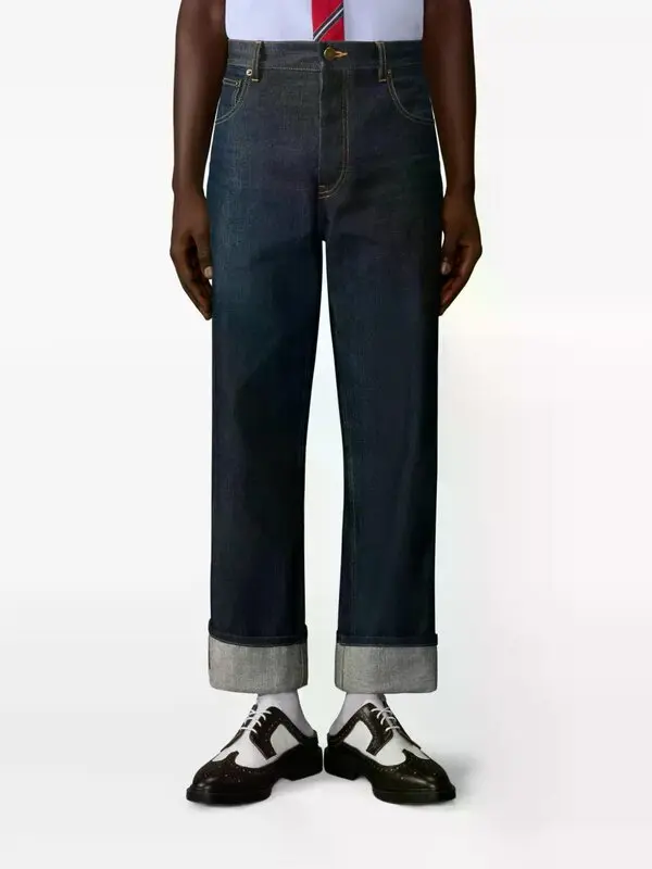 Thom Browne Selvedge-detail Five-pocket Trousers
