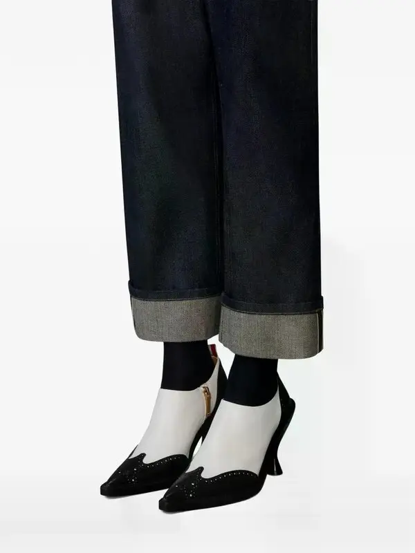 Thom Browne Five-pocket Jeans With Cuffed Hem