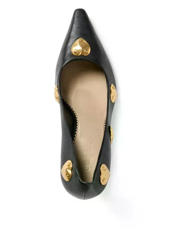 Cinq À Sept Luna Hearts Pumps - Black
